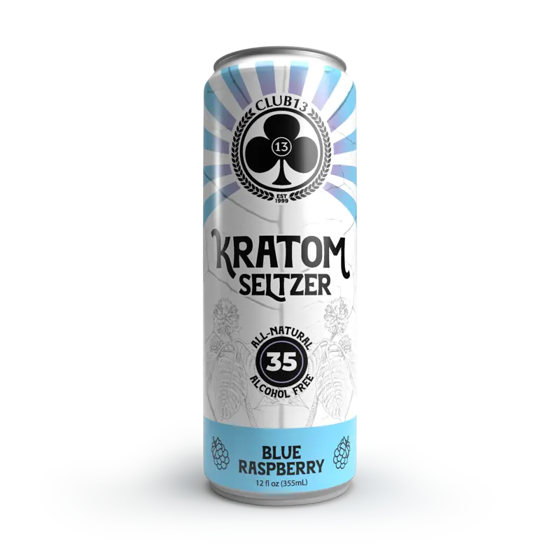 Blue Raspberry Kratom Seltzer 35MIT – Club13 Wholesale